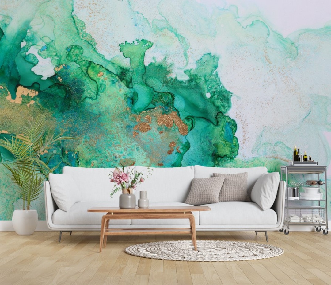 Emerald Color Wallpaper / Green Wallpaper / Abstract Wallpaper ...