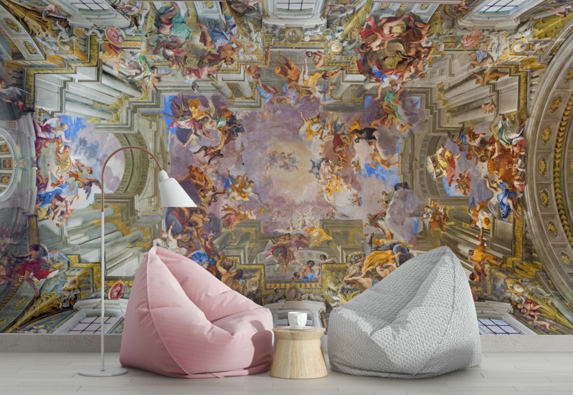 Rome Italy Themed Art Design Wallpaper Self Adhesive Peel and Stick ...