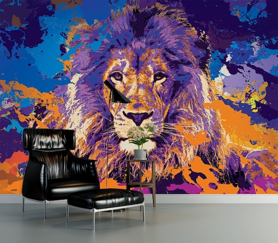 Lion Design Wallpaper