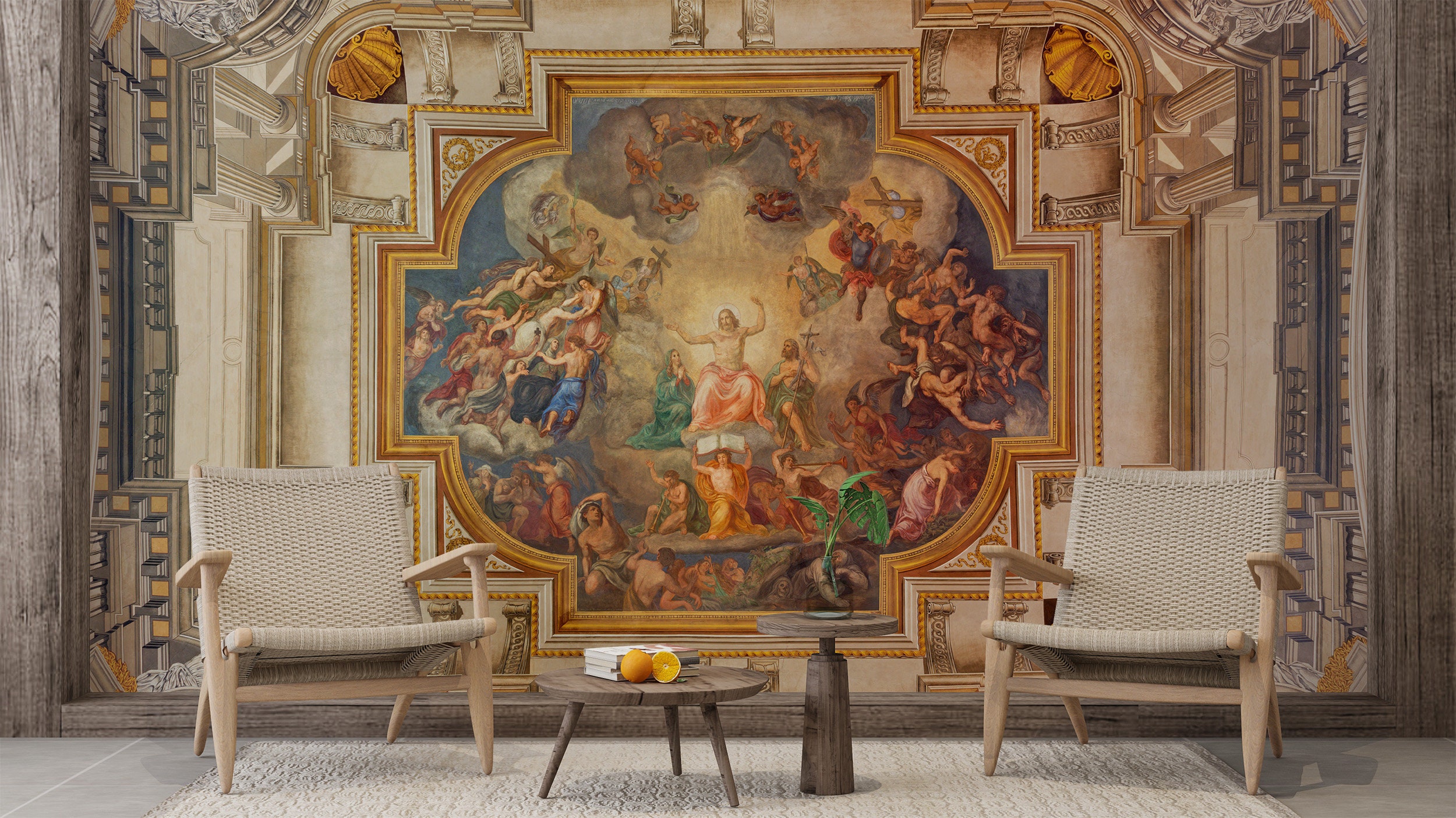 Ancient Roman Banquet Wallpaper Peel and Stick Renaissance Wall Mural ...