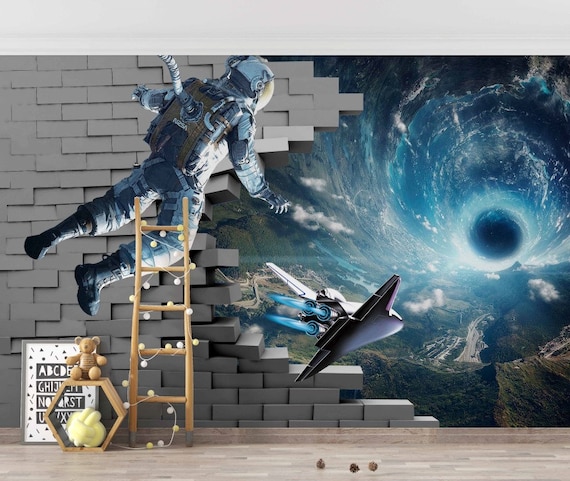 Animated Astronaut In Darkness