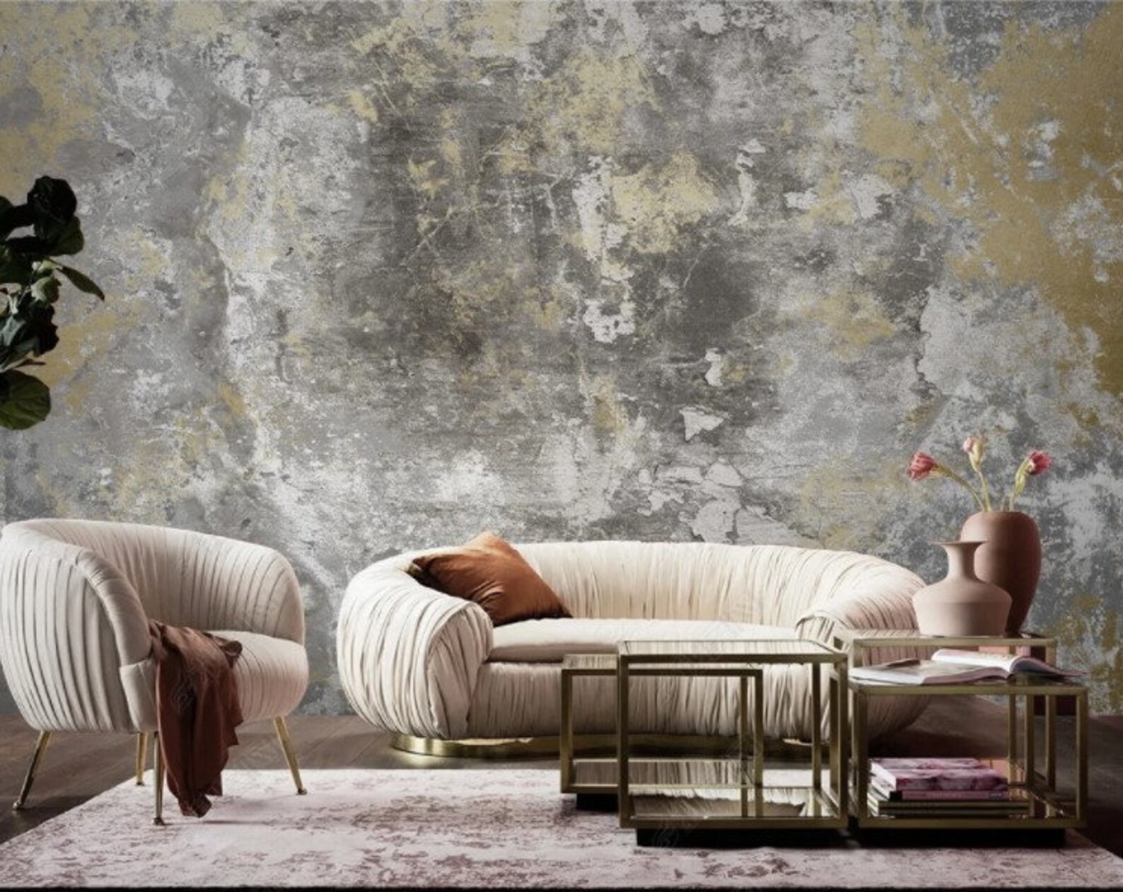 Old Style Unplastered Wall Wallpaper / Concrete Wall Wallpaper - Etsy