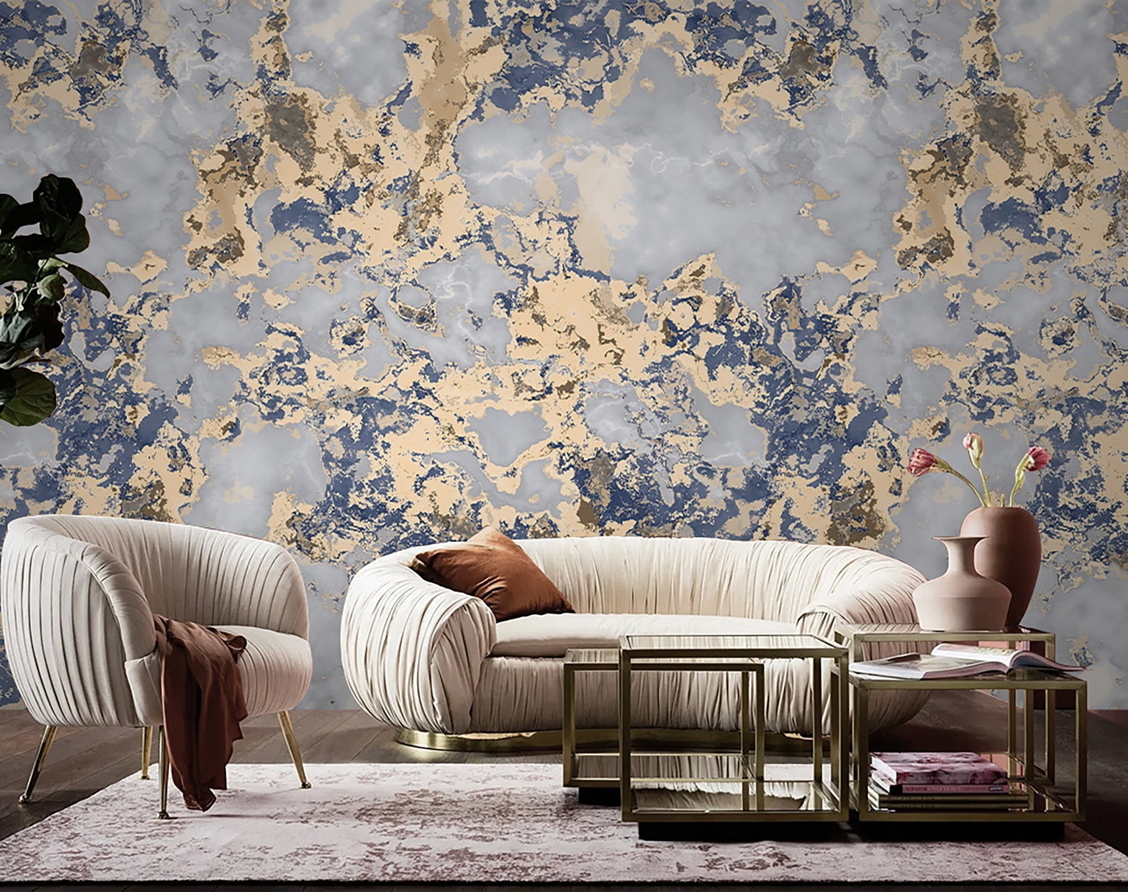 Granite Stone Pattern Wallpaper Visual Arts Wall Decor Luxury - Etsy