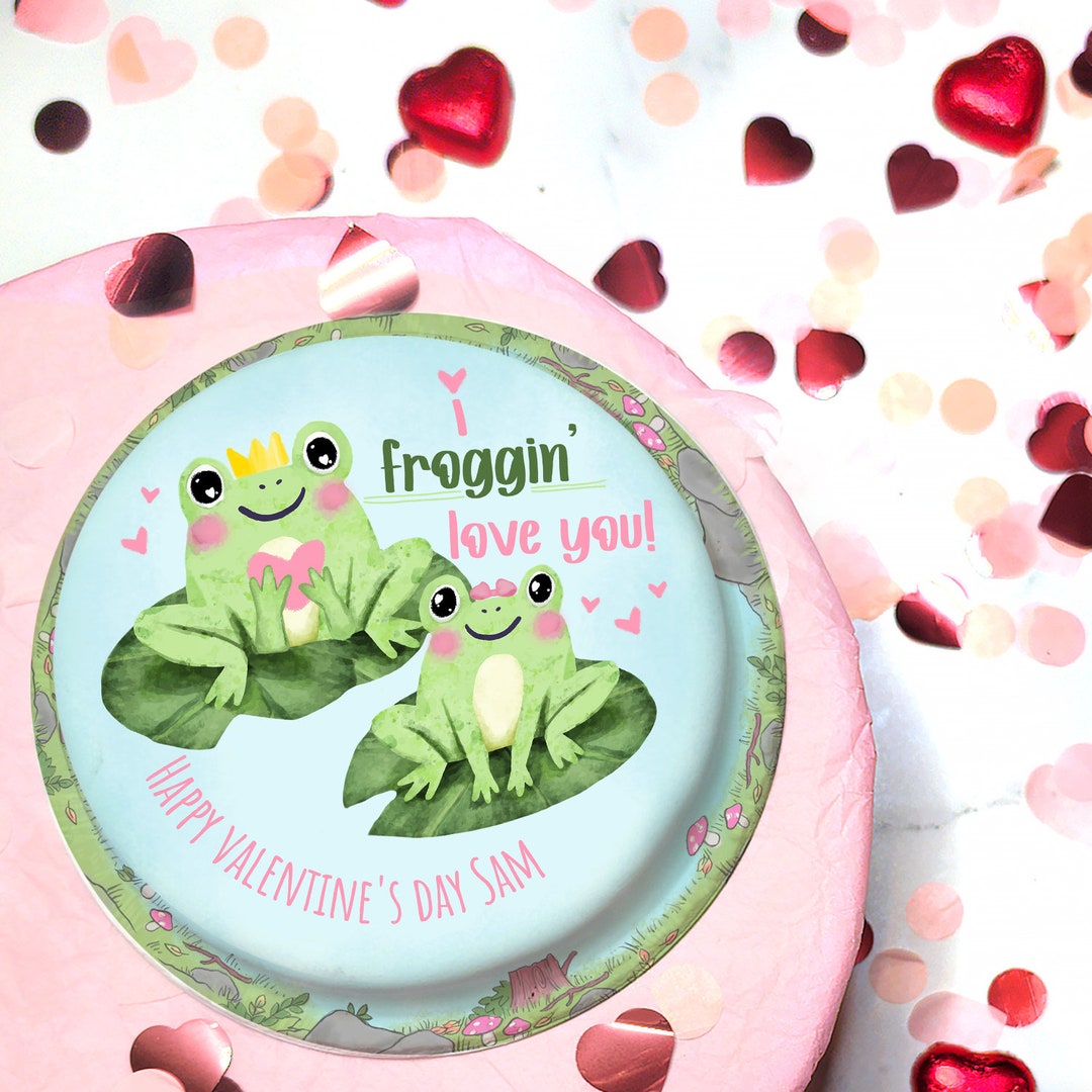 Adorable Valentine Frogs Cake - Available in Vanilla, Chocolate, Lemon ...