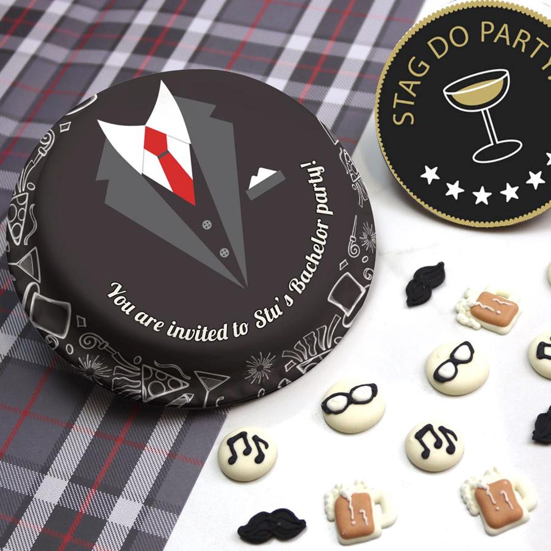 Dapper Suit Stag Do Cake - Etsy