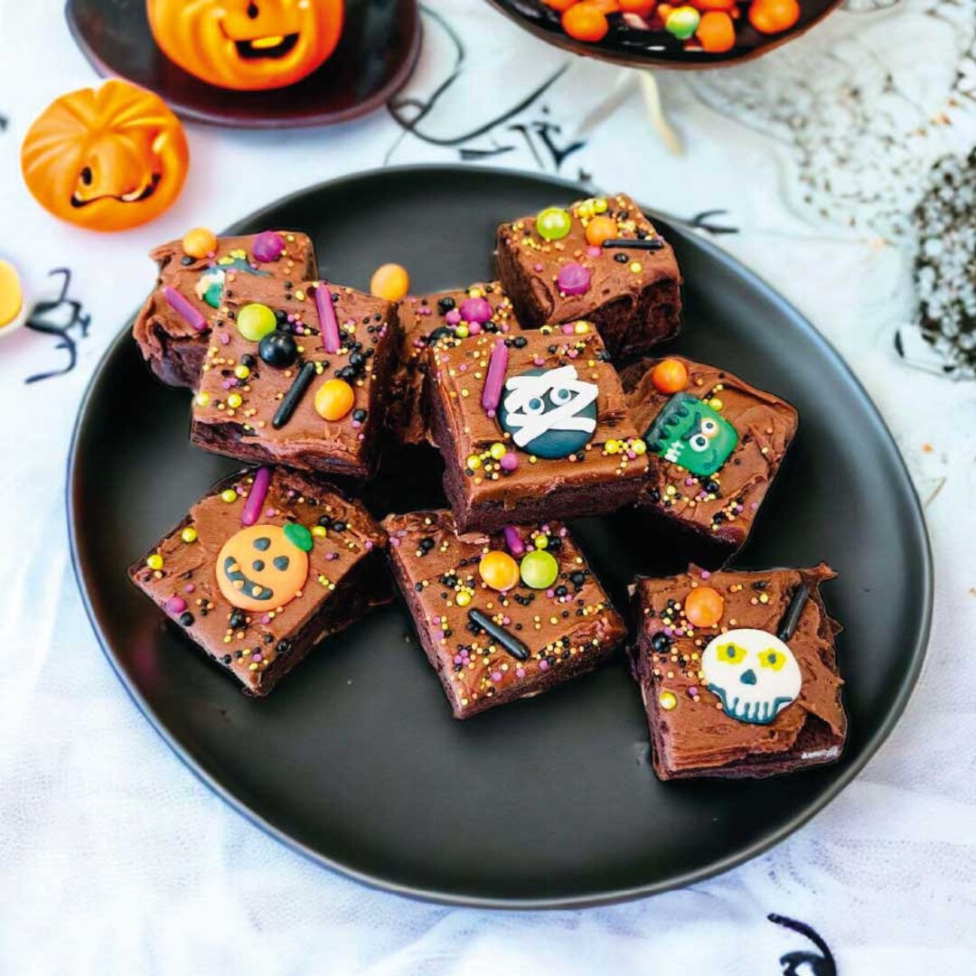 Bespoke Halloween Ghoul Themed Chocolate Fudge Letterbox Brownies With ...