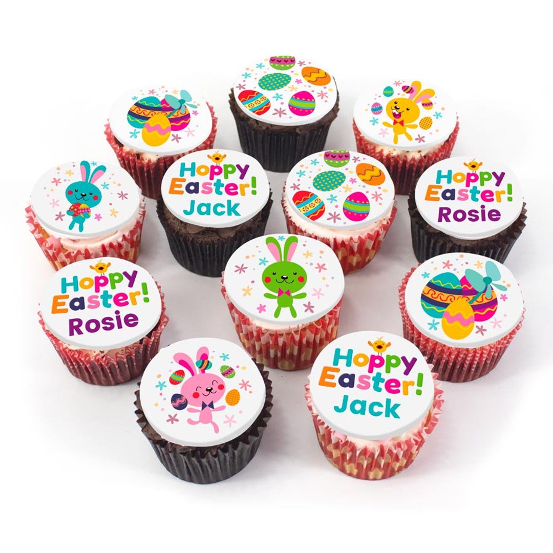 12 Hoppy Easter Cupcakes - Etsy