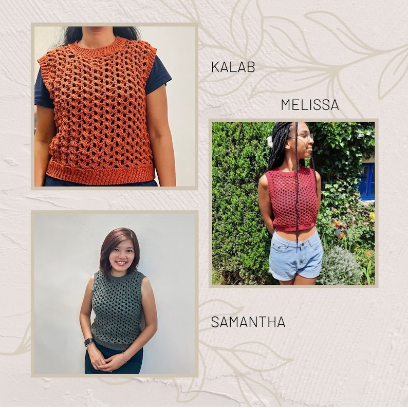 Melina Top Crochet Pattern (digital Download Only) - Etsy