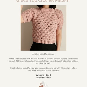 Grace Top Crochet Pattern (digital Download Only - PDF Only) - Etsy