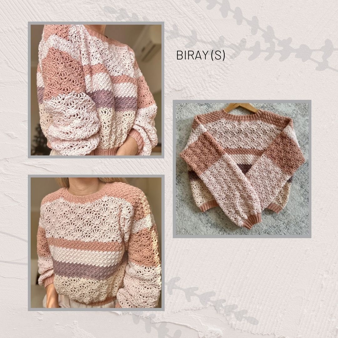 Clara Sweater Crochet Pattern (digital Download Only - PDF Only ...