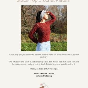 Grace Top Crochet Pattern (digital Download Only - PDF Only) - Etsy