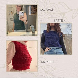 Celeste Vest Crochet Pattern (digital Download Only - English PDF Only) | Crochet Puff Stitch ...