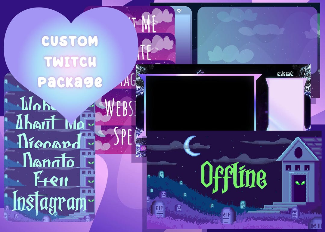 Custom Twitch Package, Custom Twitch Overlay, Custom Twitch Transition ...