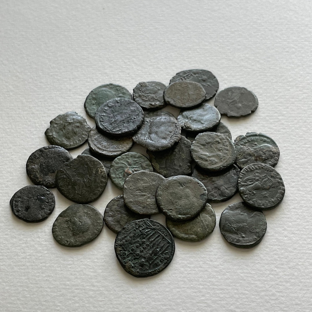 5 Pack Ancient Roman Empire Bronze Coin | Grades G, VG, F | Authentic ...