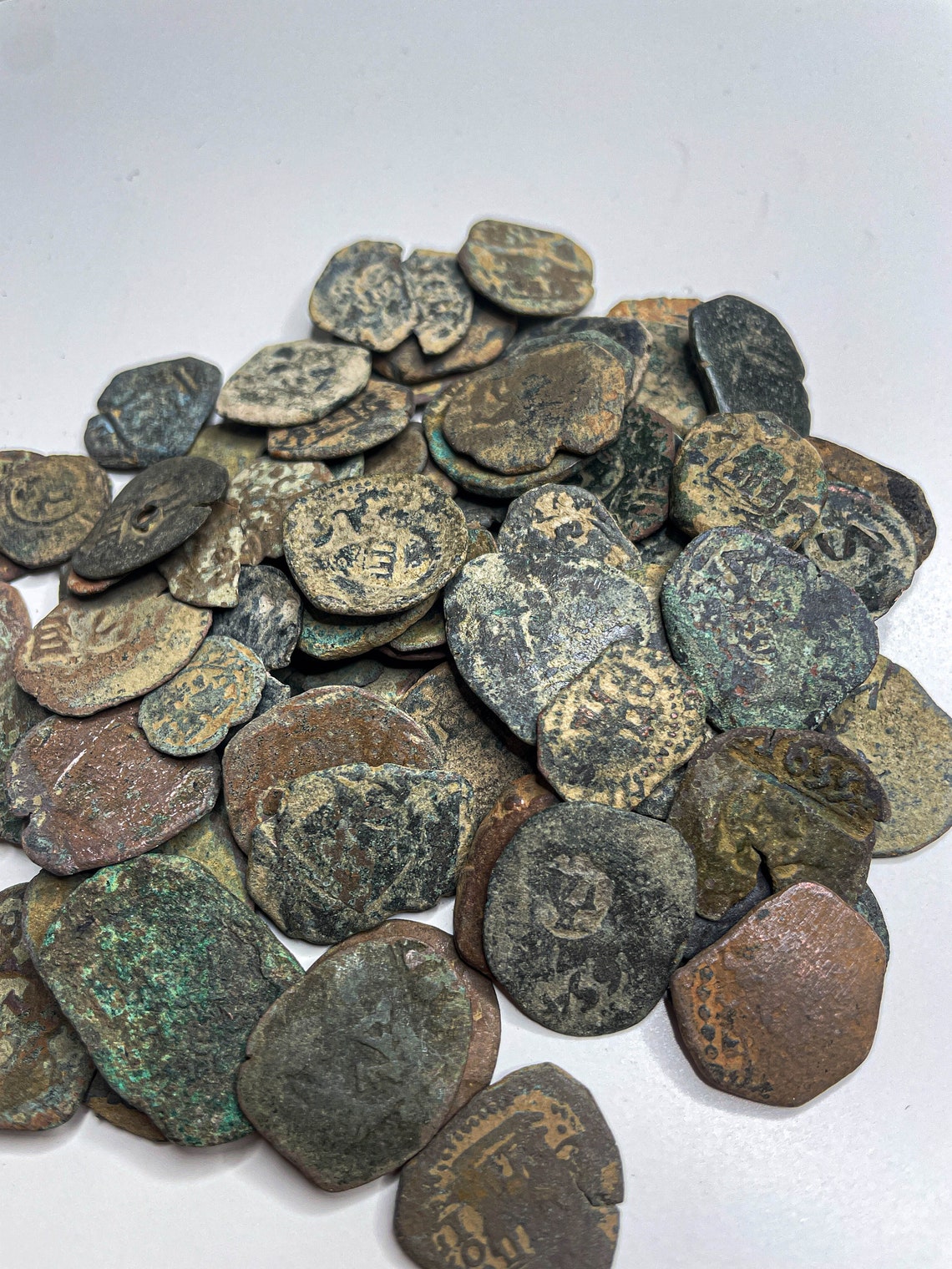 4 Ancient Pirate Coins in Glass Case INSANE DEAL Authentic - Etsy