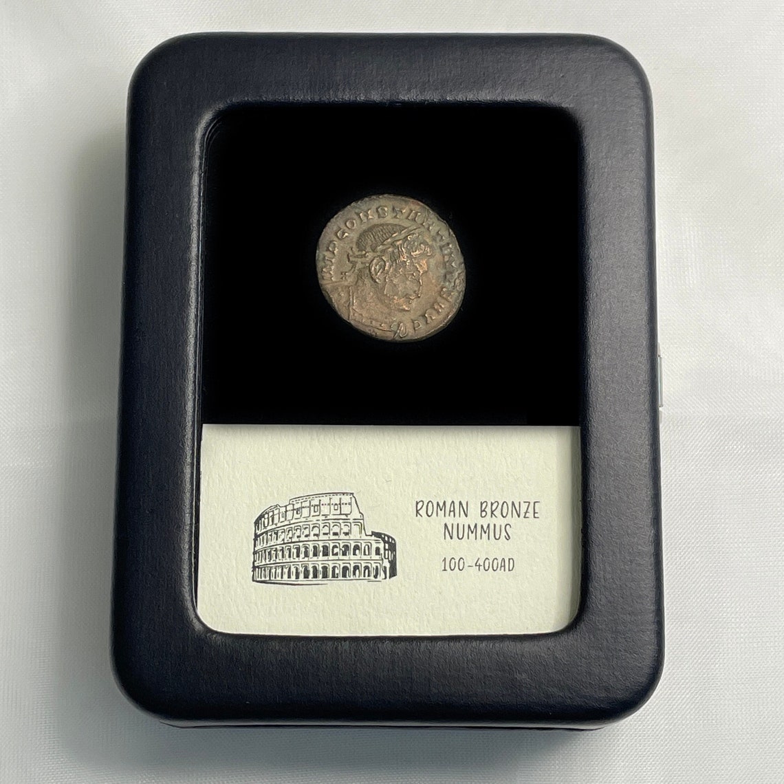 Ancient Roman Empire Bronze Coin in Glass Case Authentic - Etsy