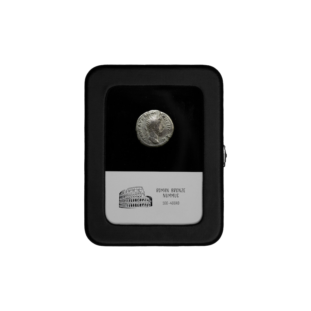 Ancient Roman Empire Silver Coin in Glass Case - Authentic - Quality ...