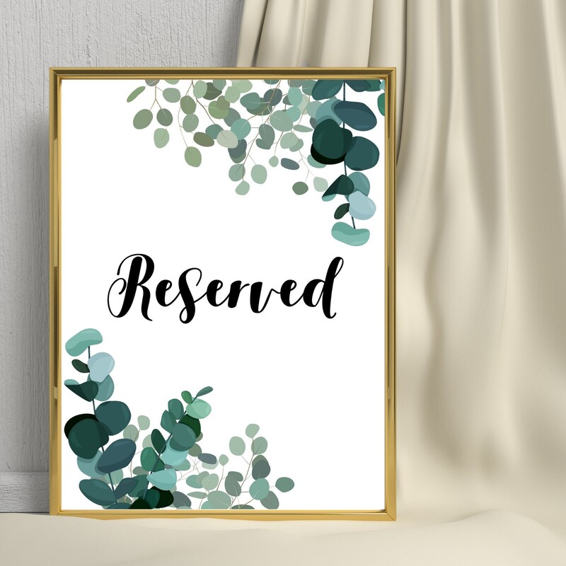 Reserviert tischschilder - Etsy.de