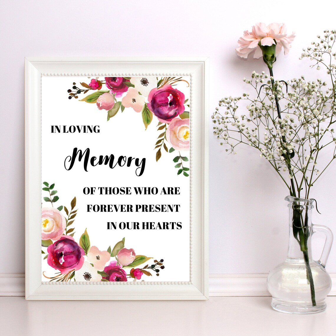 In Loving Memory Sign, in Loving Memory Sign Wedding, Printable ...