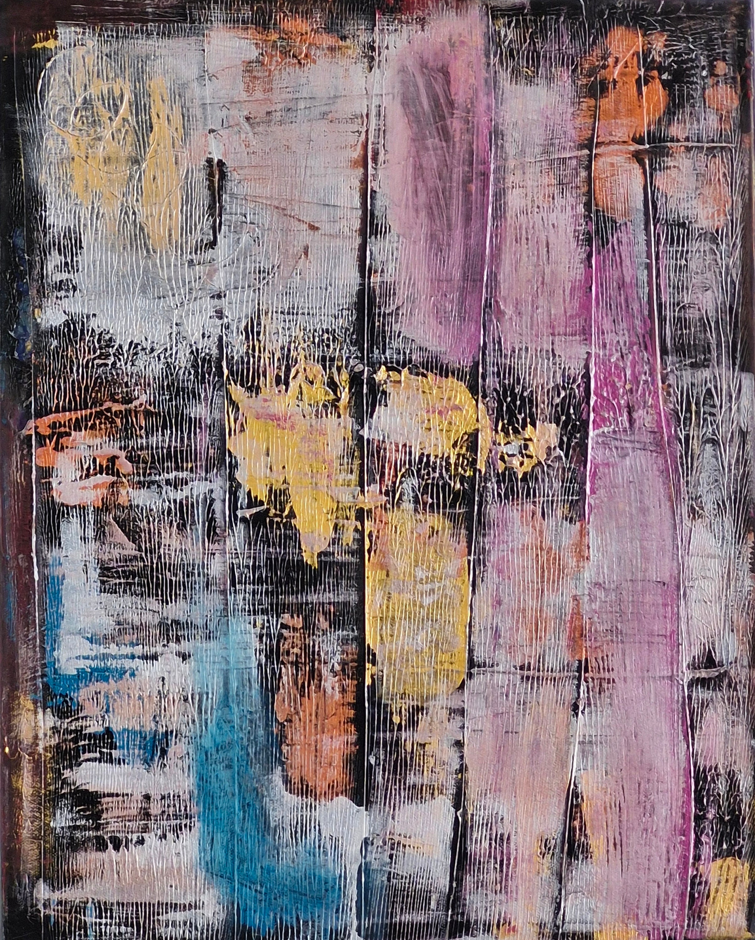 Original Abstract Art Painting Canvas, Deep Edge 40 X 51cm, Stunning ...