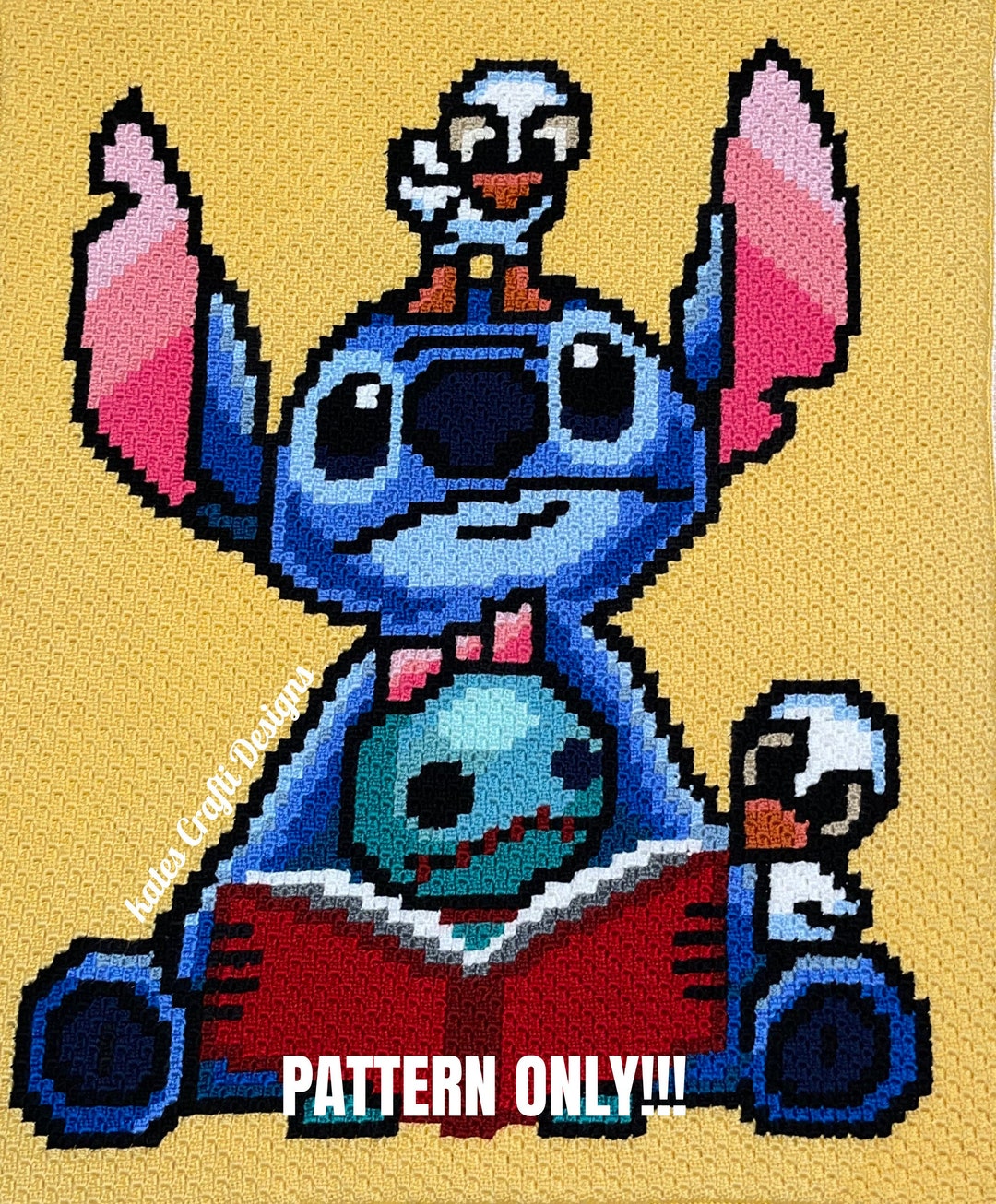 Stitch Inspired C2C Graphghan- Pattern Only - Etsy
