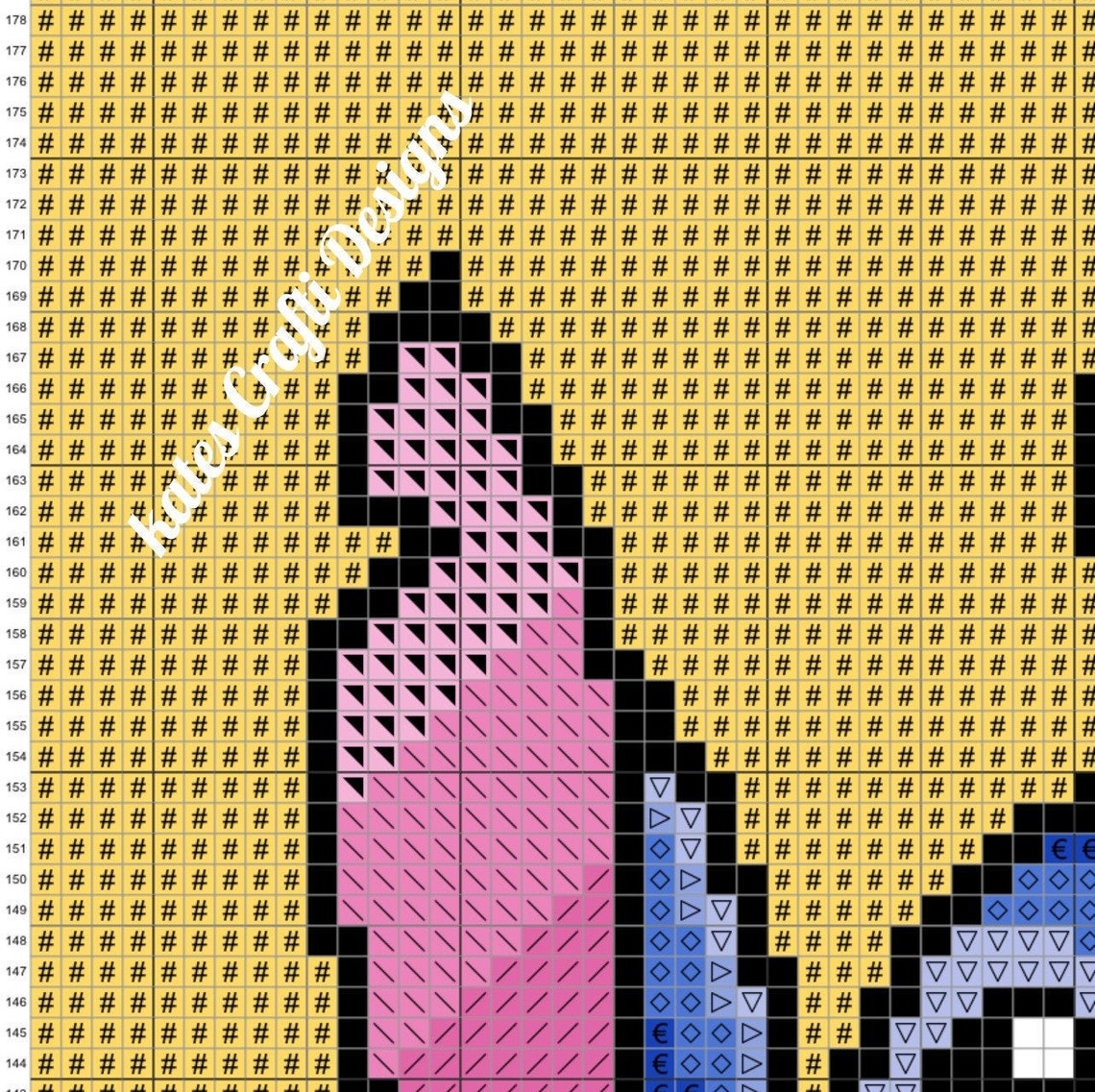 Stitch Inspired C2C Graphghan- Pattern Only - Etsy