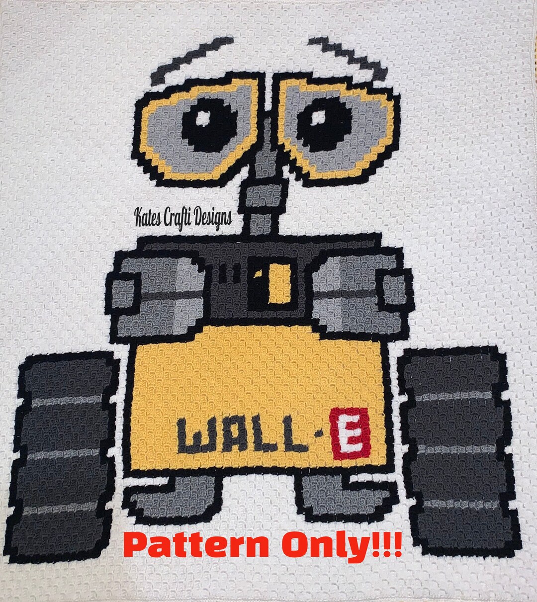 Wall-e Inspired C2C Graphghan Pattern - Etsy
