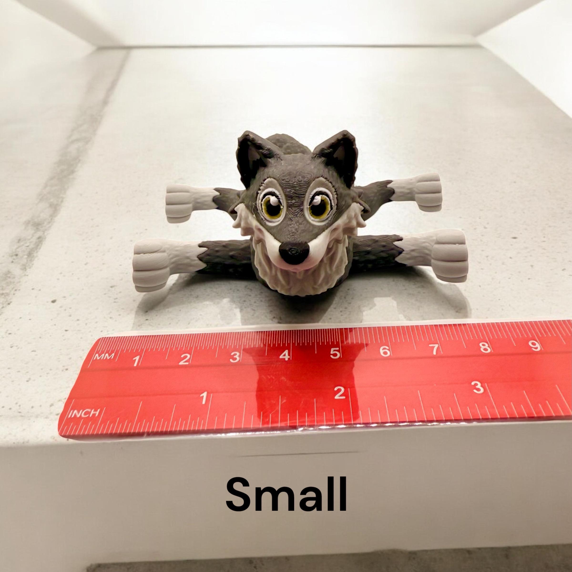 Wolf - 3D Printed Articulated Gray Wolf - Etsy