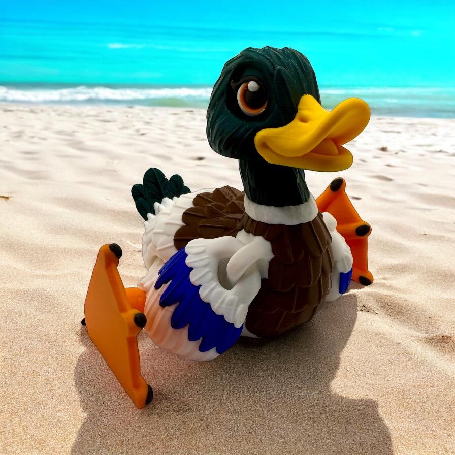Mallard Duck - 3D Printed Mallard Duck Figurine - Etsy