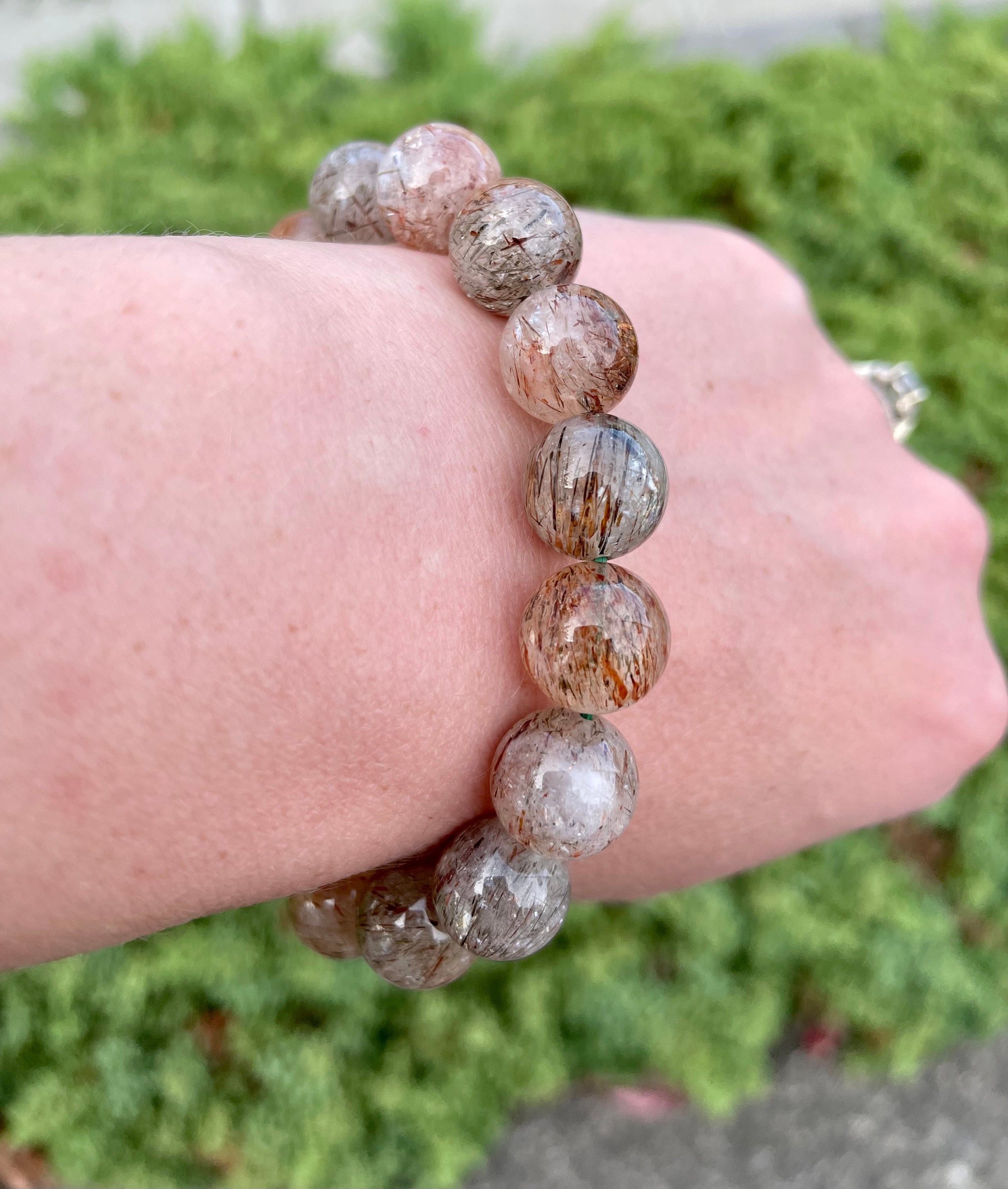 Rutilated Quartz Bracelet - Etsy