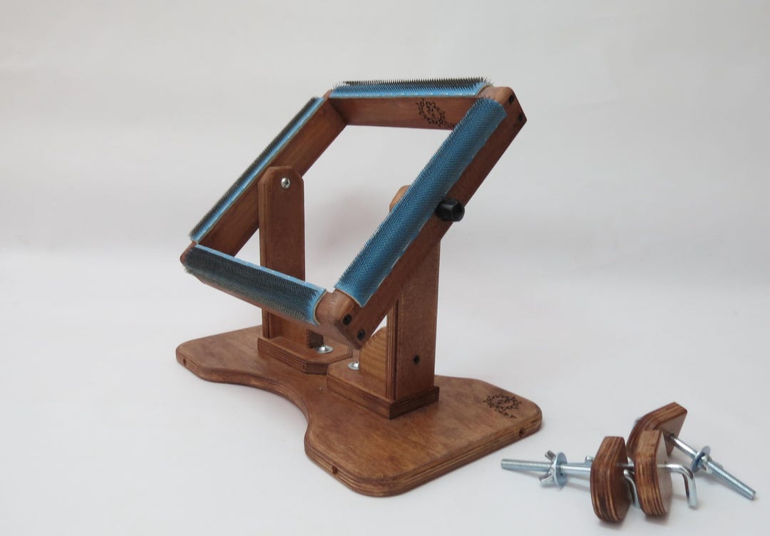 Rug Hooking Frame With Mini Stand - Wooden Frame for Punch Needle ...