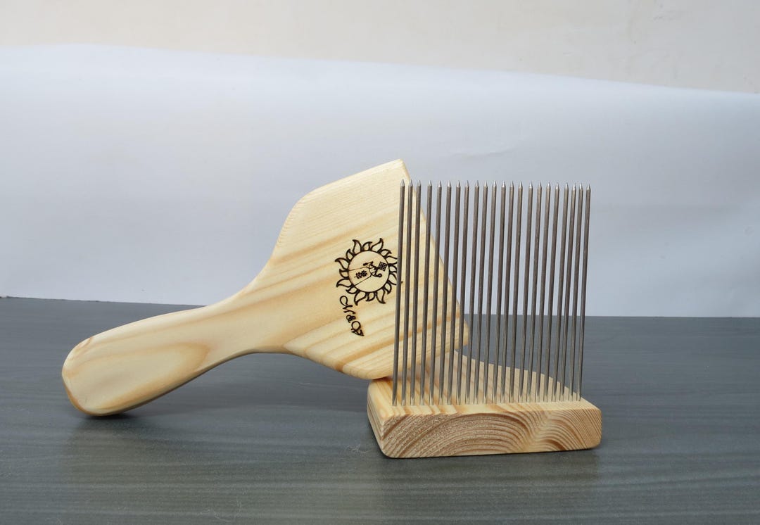 Wool Combs for Super Fine Wool , One Row , Set of 2 Hand Combs , Fiber ...