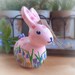 Easter Bunny, Hand Painted, Ceramic Easter Decoration - Etsy