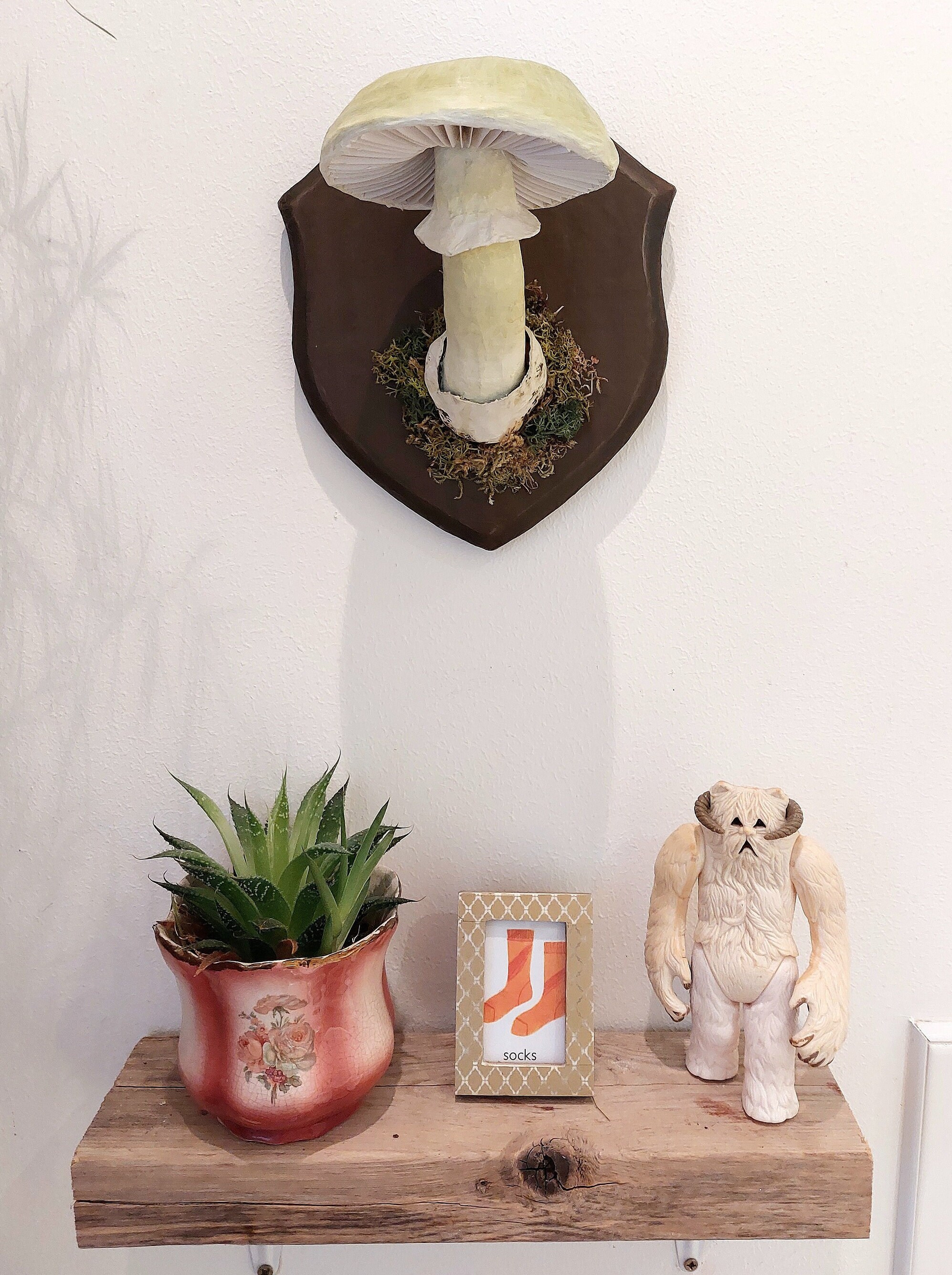 Mushroom Model Deathcap Mushroom Paper-mache Trophy - Etsy