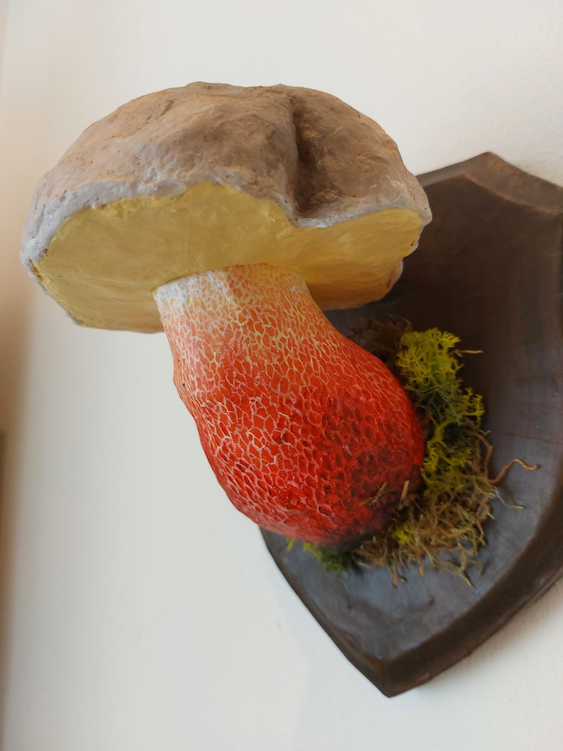 Mushroom Model Bitter Beech Bolete Paper-mache Trophy - Etsy