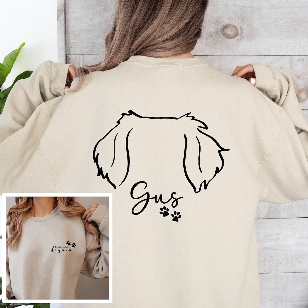 Dog Ears Sweatshirt Custom Dog Mom Sweatshirt Personalized - Etsy