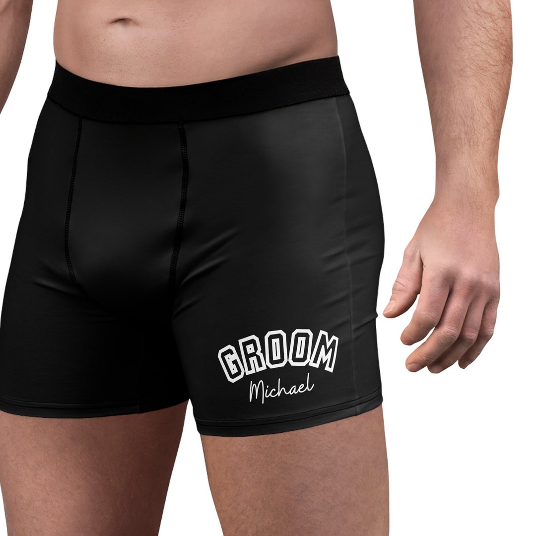Personalized Groom Underwear, Men's Briefs Gift for Groom, Customizable ...