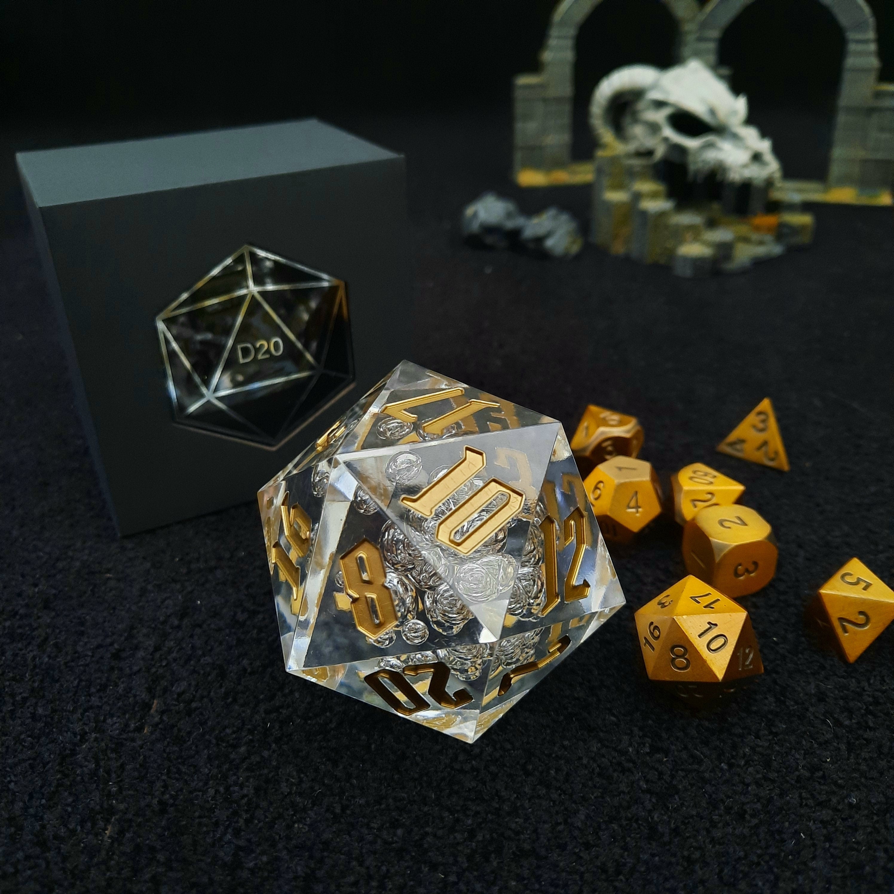 Giant D20 Dnd Dungeons and Dragons 55mm Polyhedral Dice Gift, Jumbo ...