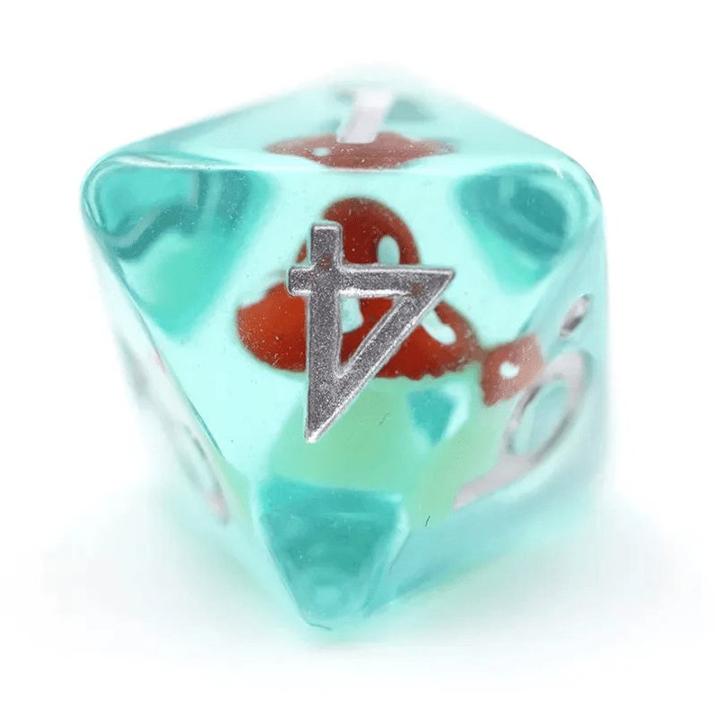 Magic Mushroom Dice, DND 7pc Dice Set Polyhedral Dice Dungeons and ...