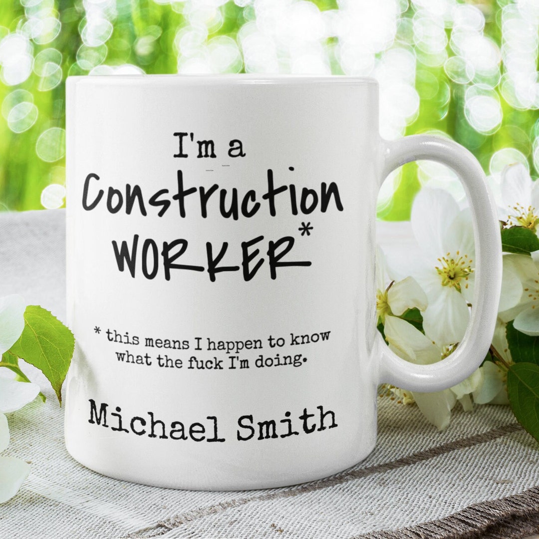 Personalized Construction Worker Gift, Custom Gift for Construction ...