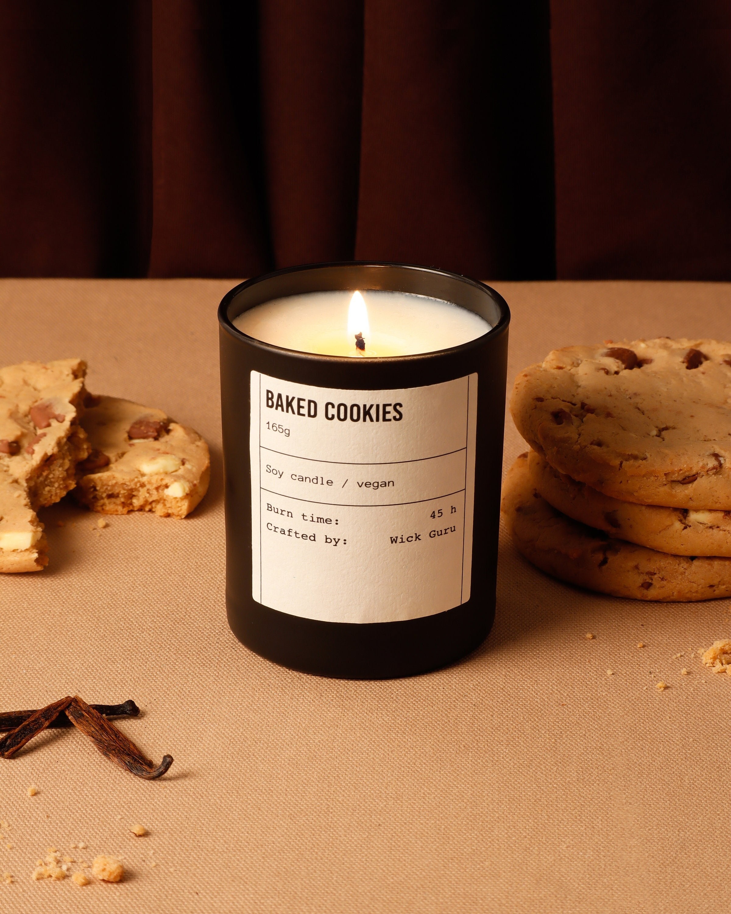 Baked Cookies Candle: Cookies Scented Candle, Bakery Candle, Dessert ...