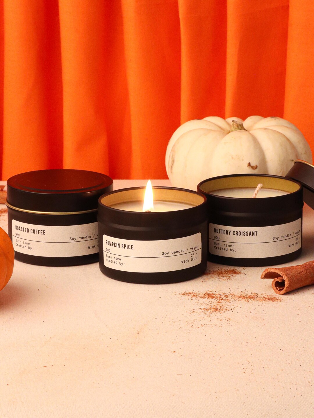 Fall Candle Collection: Autumn Themed Decor, Pumpkin Spice Scent, Get ...