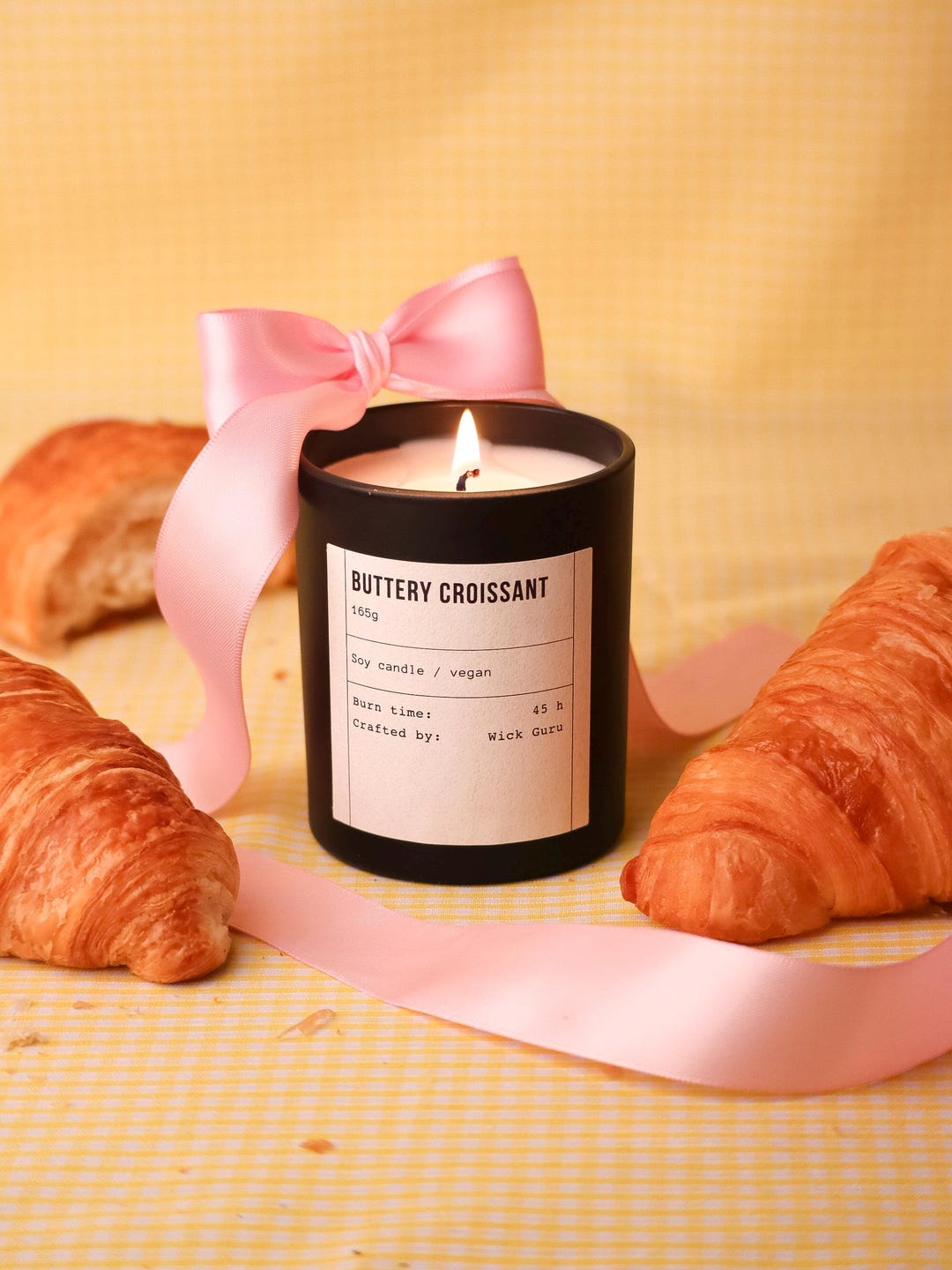 Buttery Croissant Candle- Easter Gift, Food-scented, Handmade French ...