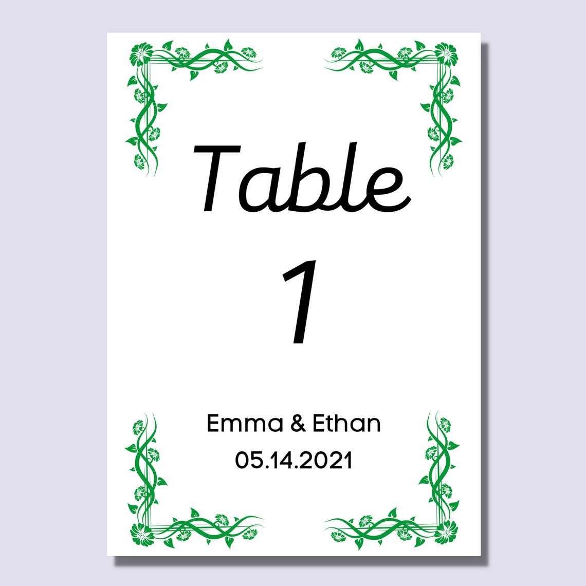 Wedding Table Numbers Printable, Table Numbers Templates, EDITABLE With ...