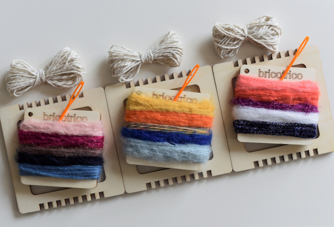 Mini Weaving Loom Set of 3/6craft Partydiy Weaving - Etsy