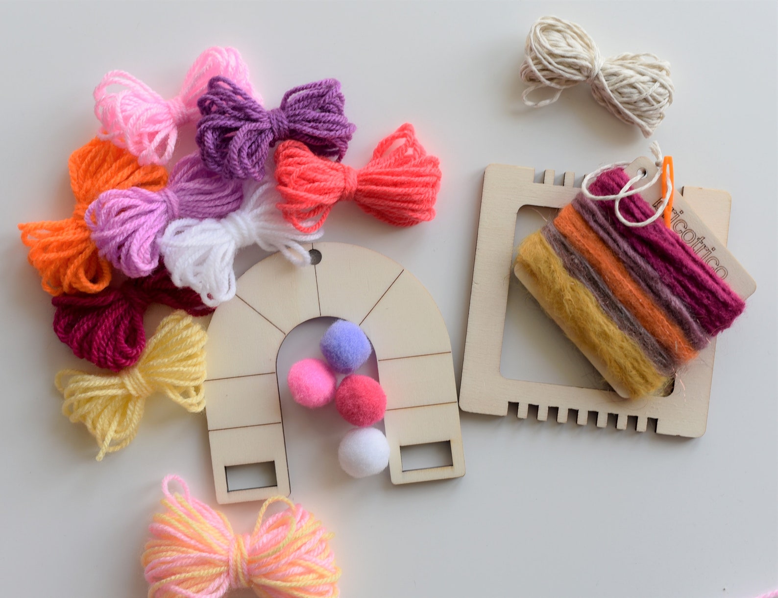 Multi Craft Fiber Kitsdiy Fiber Rainbowdiy Miniweavingdiy - Etsy