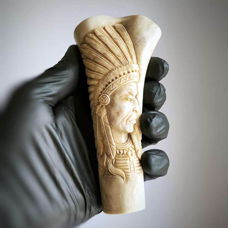 Hand Carved Bone - Etsy