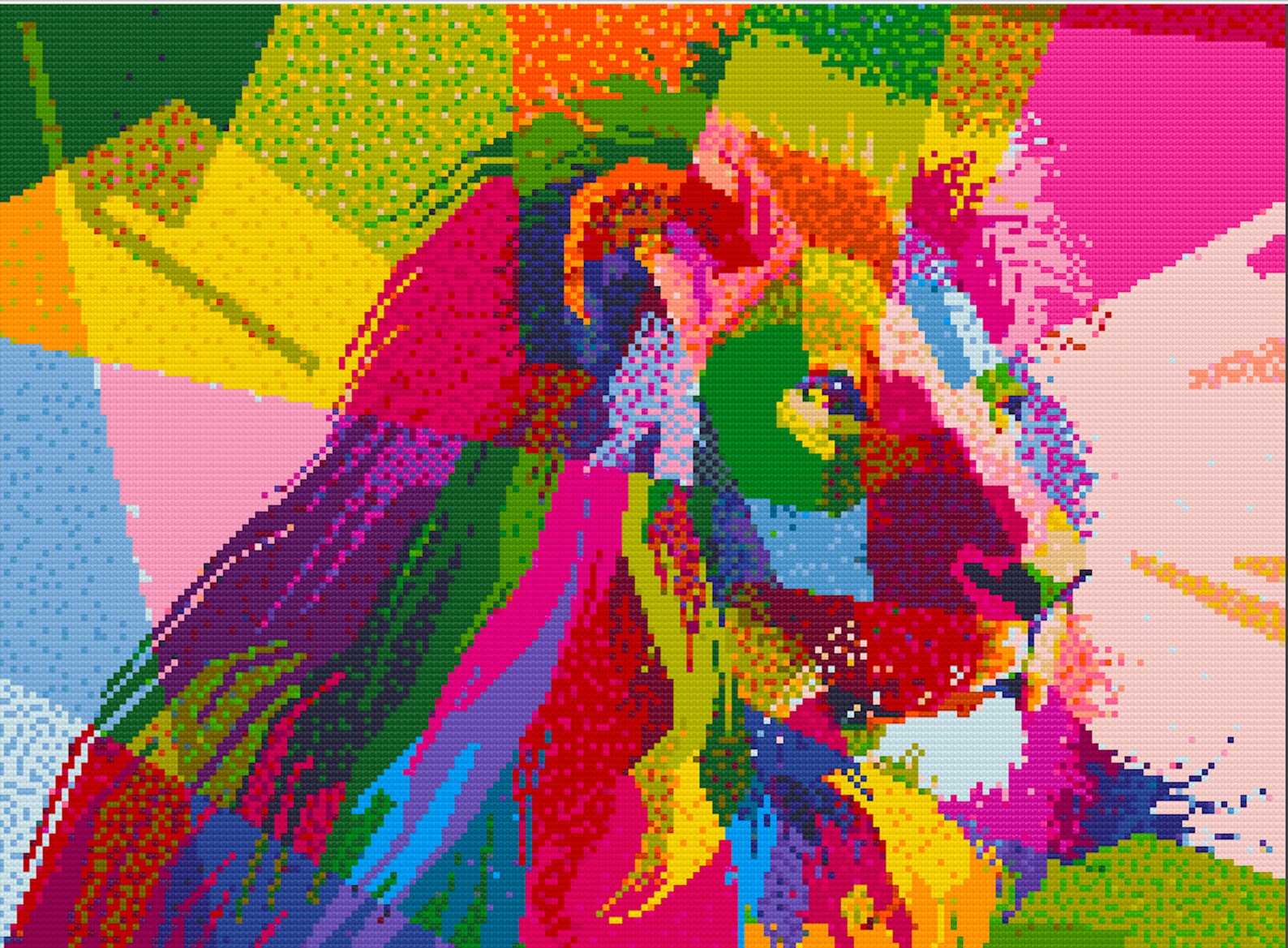 Pop Art Bear Cross Stitch Pattern Printable PDF Pattern - Etsy