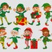 Christmas Elves Cross Stitch Patterns, 8 Elves Printable PDF Patterns ...