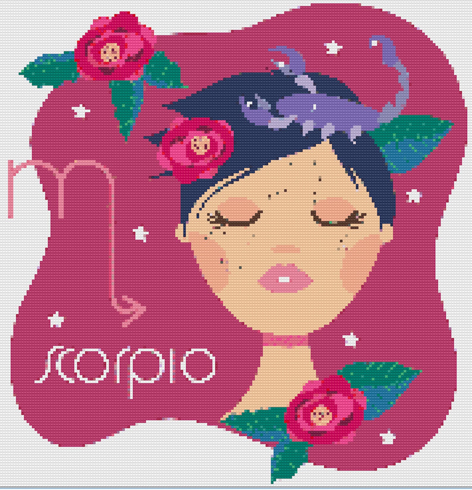 12 Signs of the Zodiac Cross Stitch Patterns, PDF Patterns, Instant ...